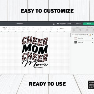 Cheer Mom Leopard Svg, Football Mom Svg, Cheer Life Shirt Design Png ...