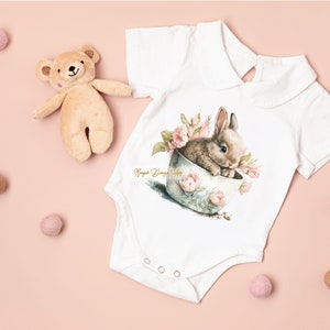 8 Bundle Cute Vintage Bunny Floral Cup Sublimation Design, Flower ...