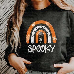 Rainbow Spooky Svg, Halloween Rainbow Svg, Trick or Treat, Rainbow ...