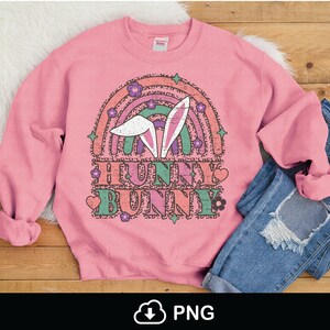 Hunny Bunny Leopard Rainbow Png Sublimation, Boho Retro Easter Png ...