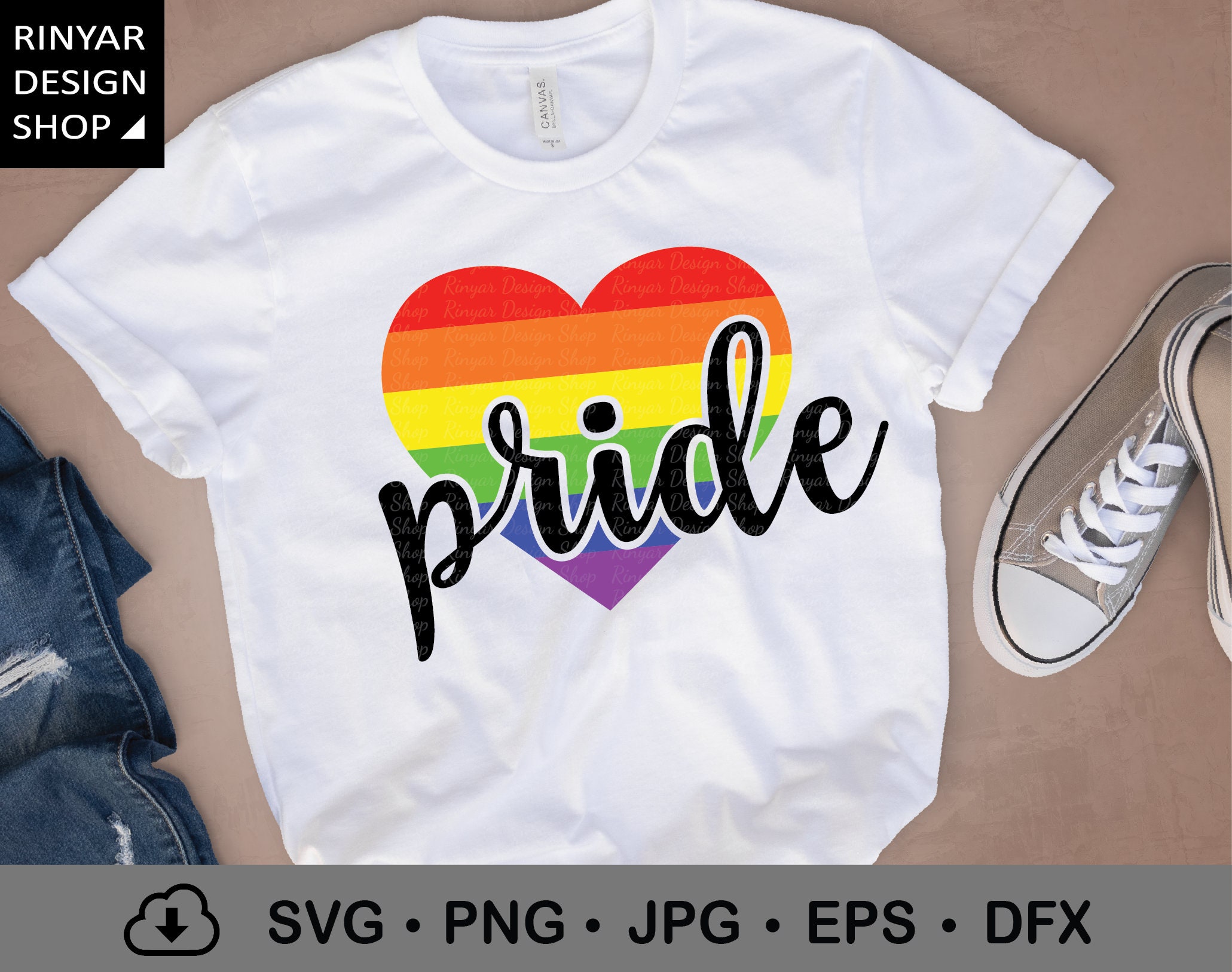 Pride SVG Pride Squad Love is Love Rainbow SVG Rainbow - Etsy