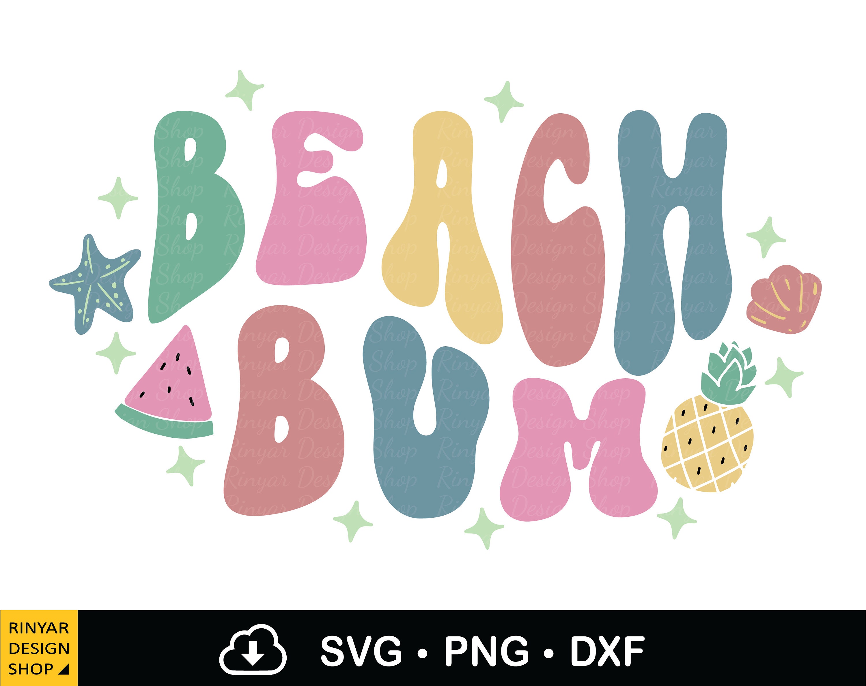 Beach Bum Svg Sublimation Shirt Design Spring Break Svg | Etsy