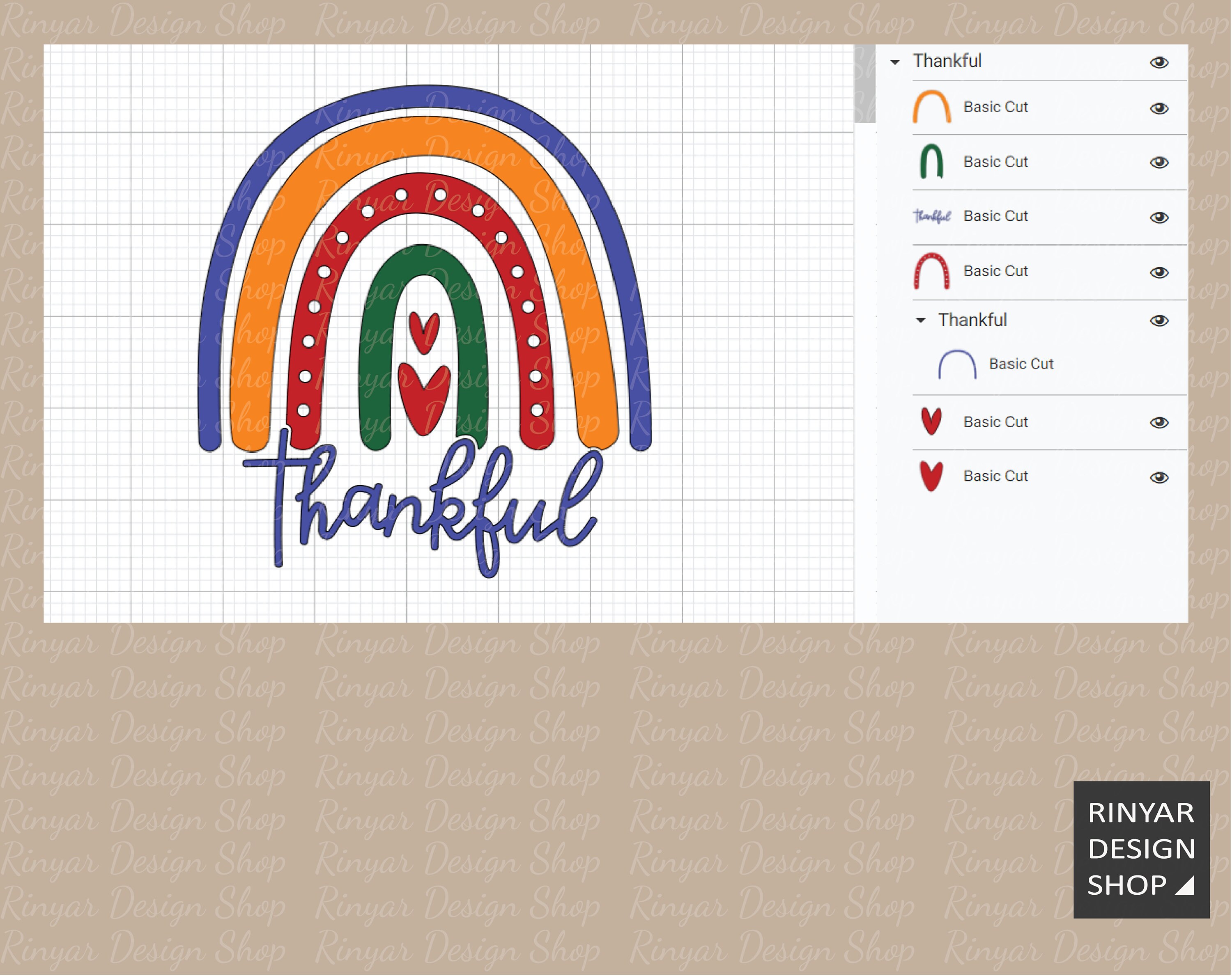 Thankful Rainbow Svg Thanksgiving Rainbow Svg Blessed Svg - Etsy UK