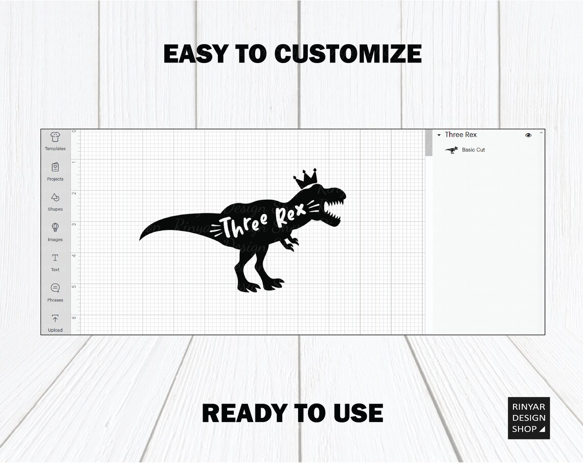 Toddler 3 Years Old SVG Three Rex SVG Three Years Birthday | Etsy