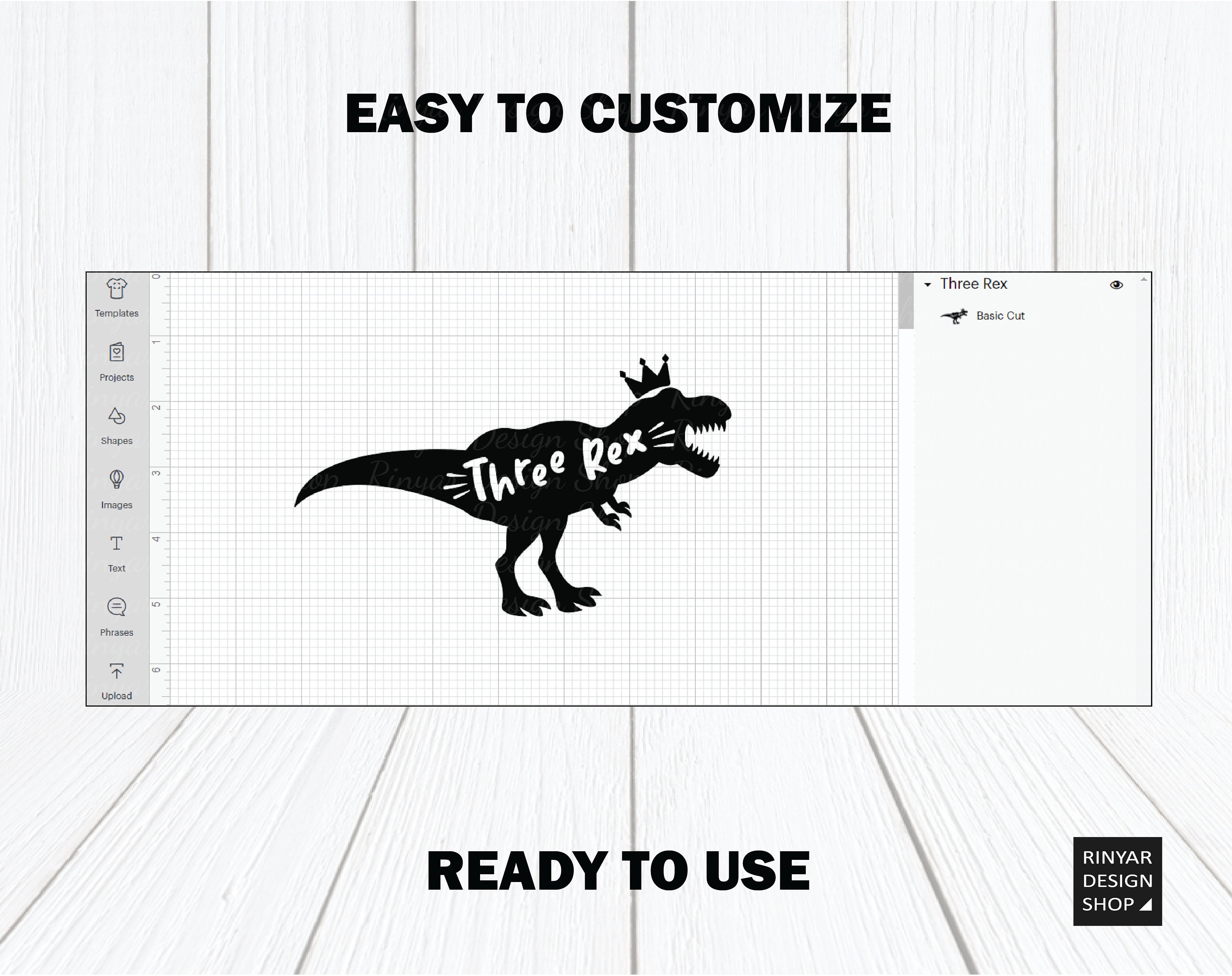 Toddler 3 Years Old SVG Three Rex SVG Three Years Birthday | Etsy