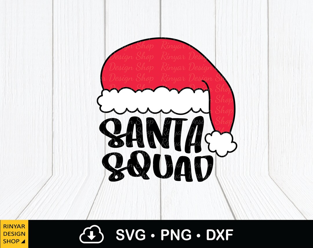 Santa Squad Svg, Merry Christmas Svg, Christmas Shirt Design, Kids ...