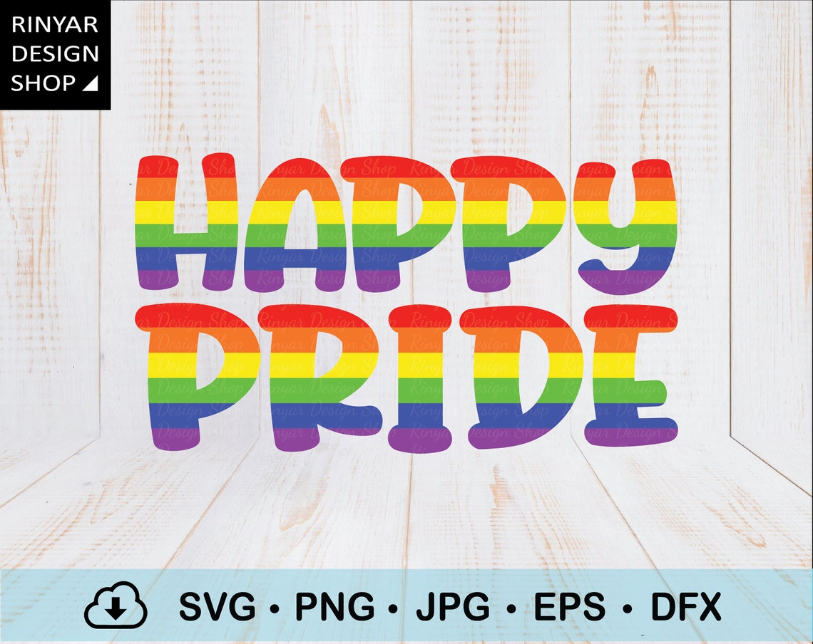Happy Pride SVG, Pride Squad, Love is Love, Rainbow SVG, Rainbow Heart ...