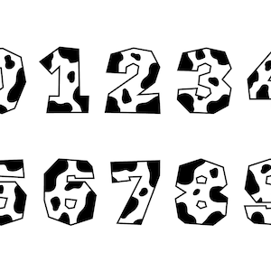 Cow Print Farm Font, Cute Cow Skin Display Font and Bonus Svg 2 Layered ...