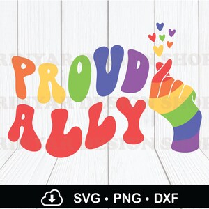 Proud Ally Svg, Fun Straight Ally, Gay Svg, Straight Against Hate Svg ...