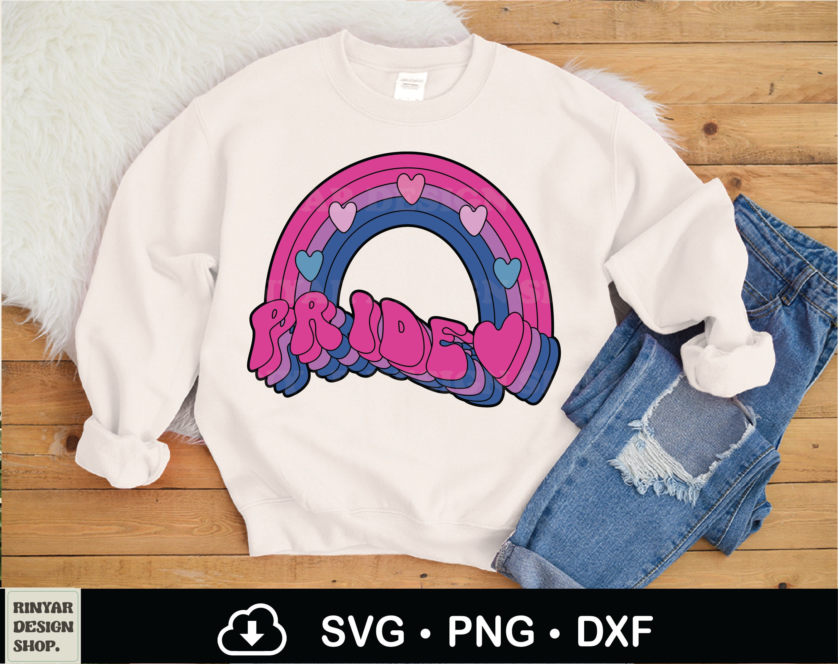 Bisexual Pride Svg LGBTQ Heart Pride Svg Png Sublimation | Etsy