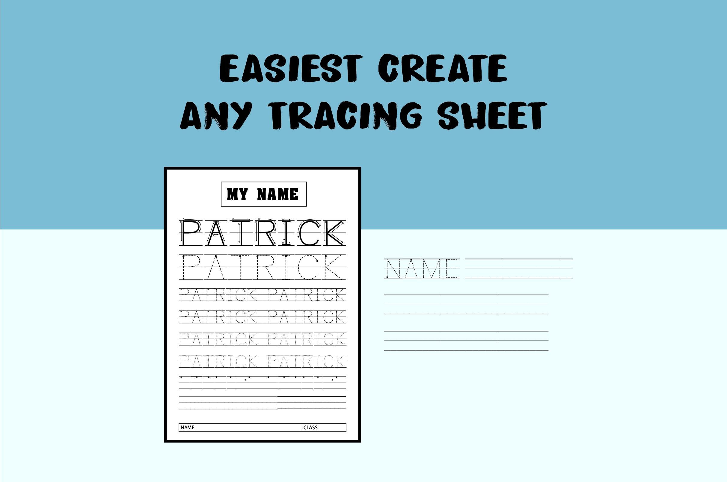 Bundle Tracing Fonts & Worksheets | 7 Fonts + 88 Pages | Cricut ...
