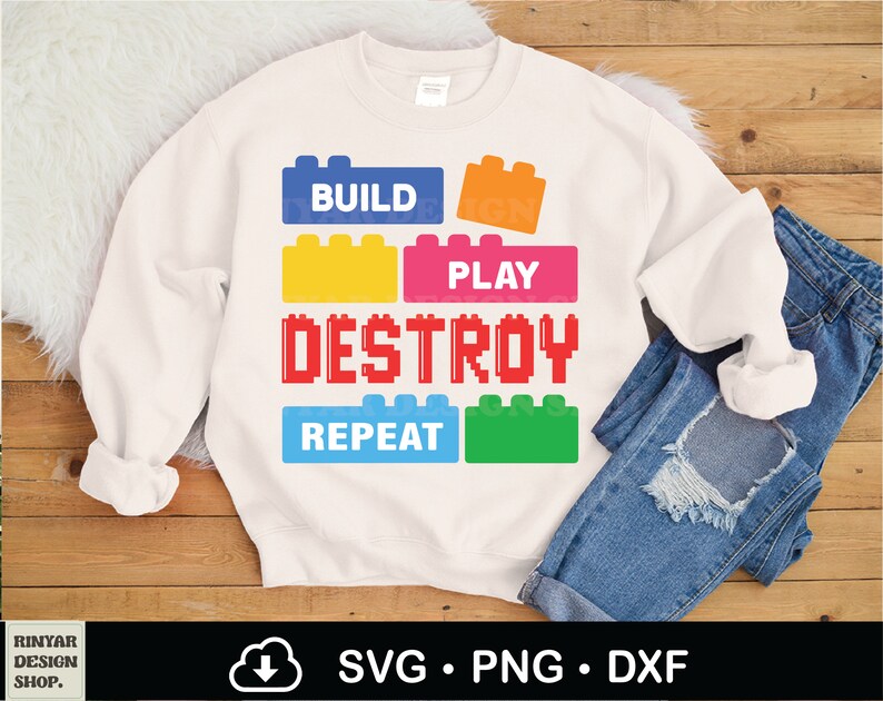Build Play Destroy Repeat Svg Future Engineer Svg Colorful - Etsy