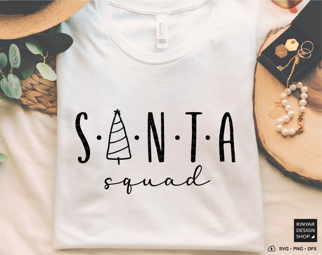 Santa Squad Svg, Santa Squad Shirt Svg, Christmas Svg, Merry Christmas ...