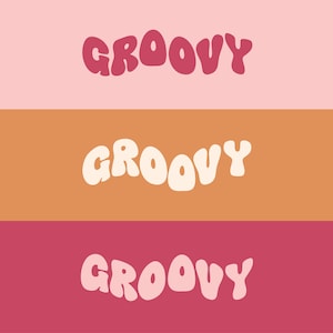 Real Wavy Retro Font, Wavy Font, Wavy Text Svg, Easy to Create Custom ...
