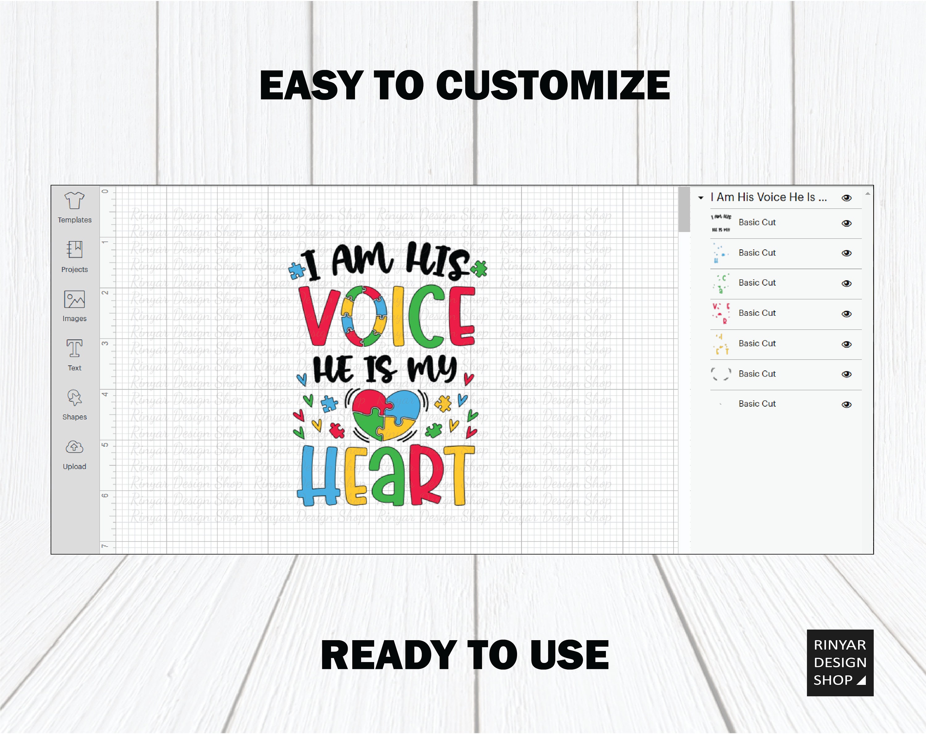 I Am His Voice He is My Heart Svg Autism Awareness Svg - Etsy