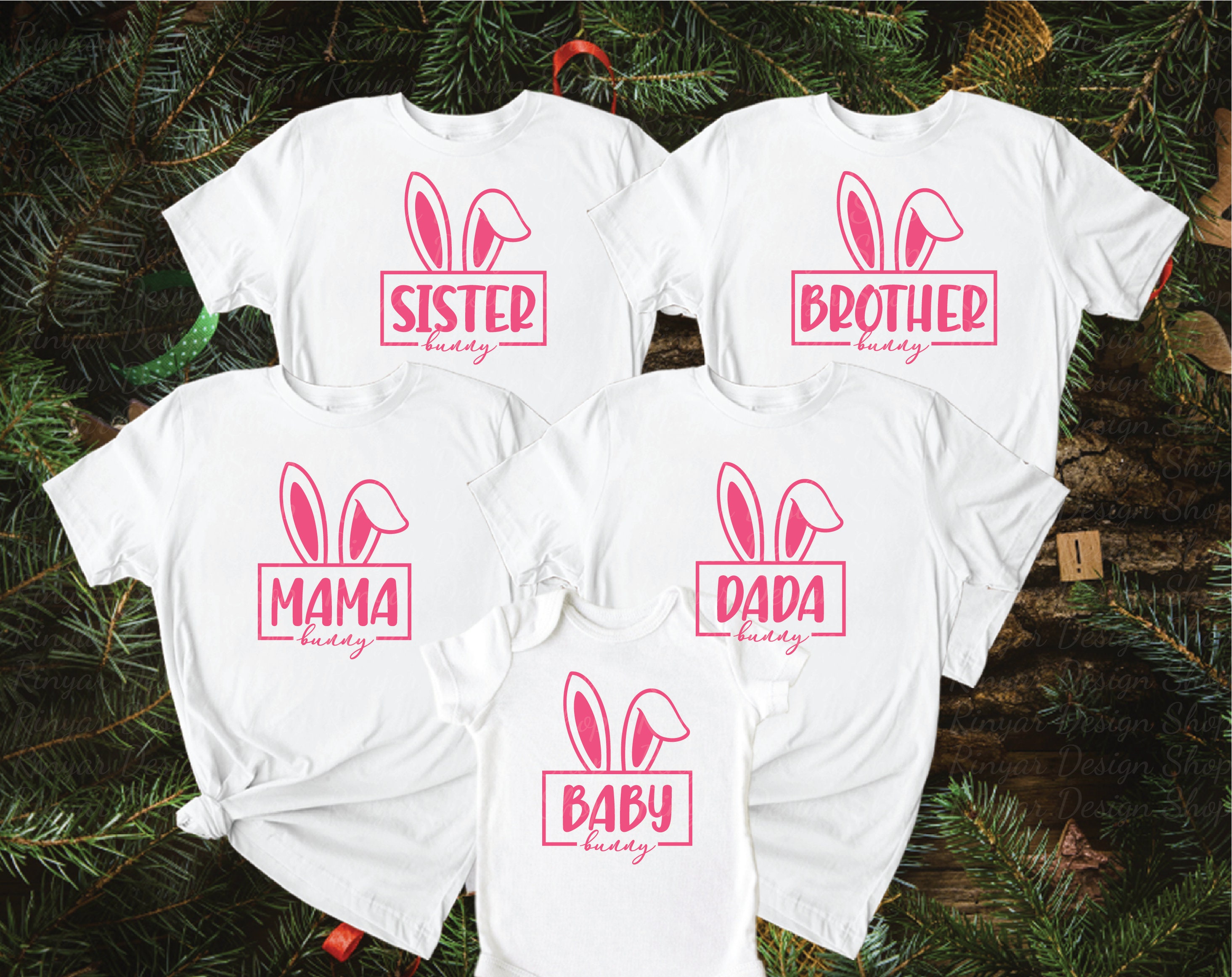 Bunny Mama Bunny Svg Baby Bunny Shirt Design Sublimation Png | Etsy