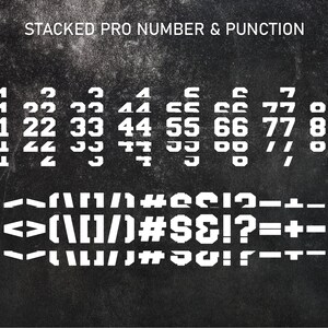 Stacked Pro Font, Sport Font Monogram, Layered Fonts, Mirror Fonts, T ...