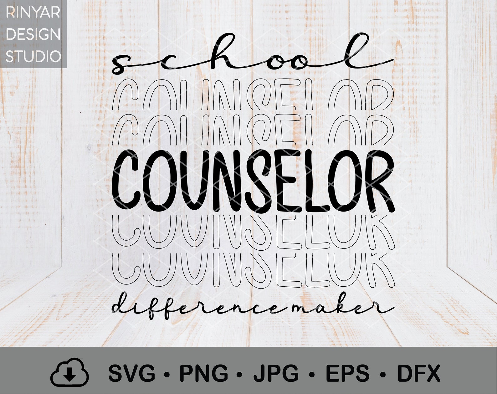 School counselor svg School Counselor Difference Maker svg | Etsy