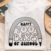 Retro Happy 100 Days of School Svg Png Sublimation, Groovy 100 Days of ...