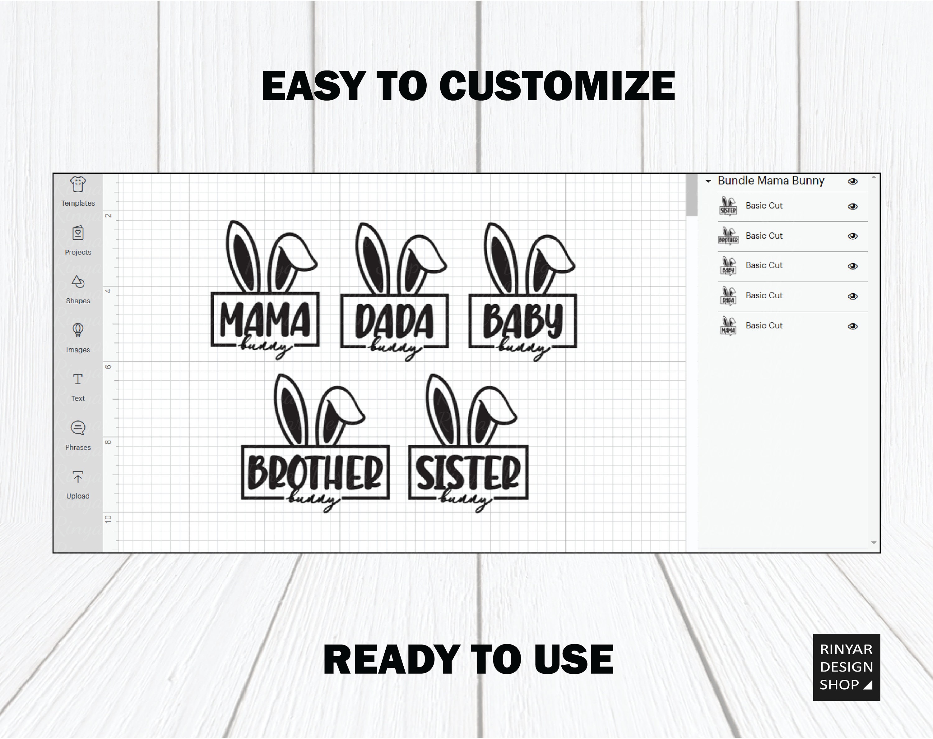 Bunny Mama Bunny Svg Baby Bunny Shirt Design Sublimation Png | Etsy