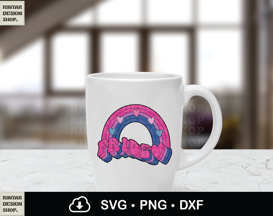 Bisexual Pride Svg LGBTQ Heart Pride Svg Png Sublimation | Etsy