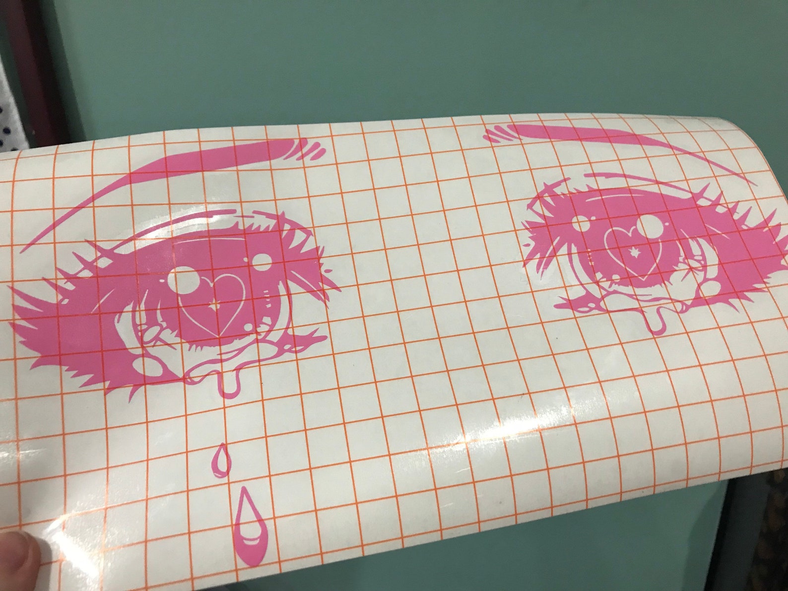 Large Romantic Crying Anime Eyes Decal for Car or Laptop - Etsy