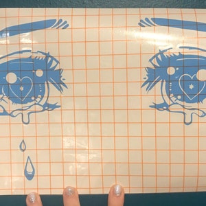 Large Romantic Crying Anime Eyes Decal for Car or Laptop - Etsy