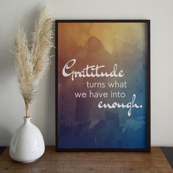 Gratitude Print - Etsy