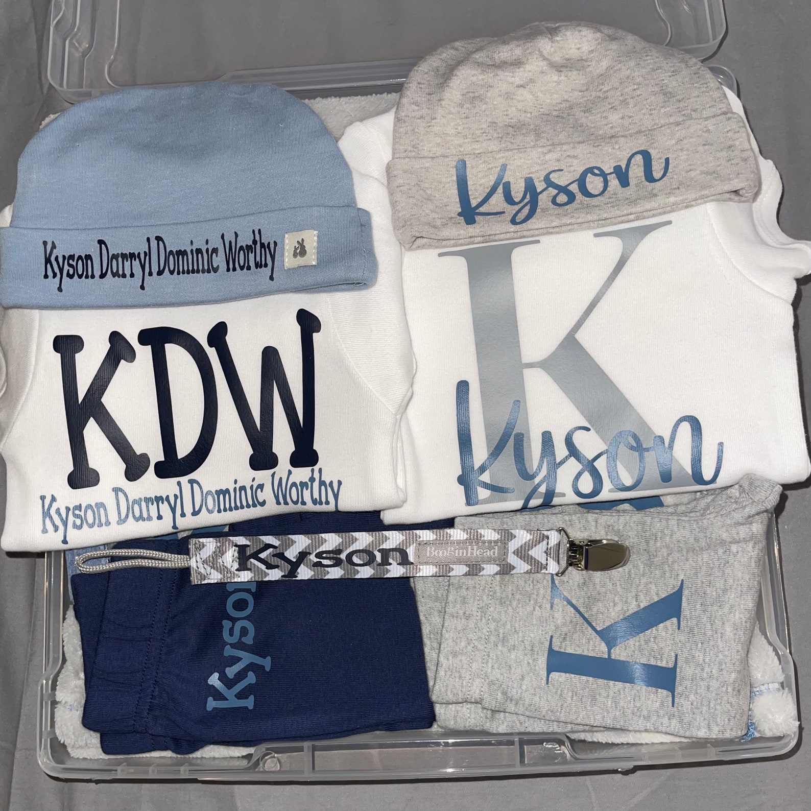 Boys Personalized Baby Box - Etsy