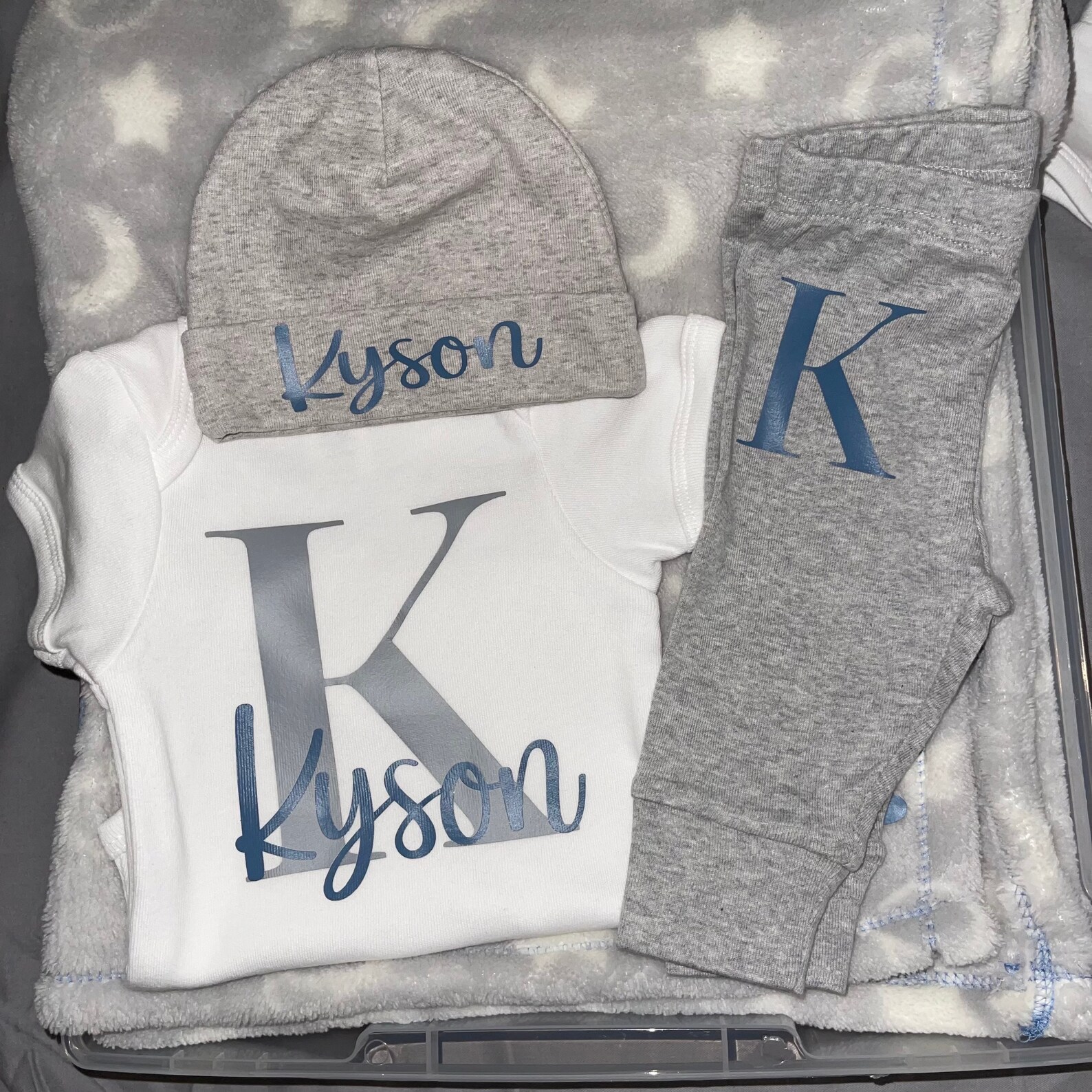 Boys Personalized Baby Box - Etsy