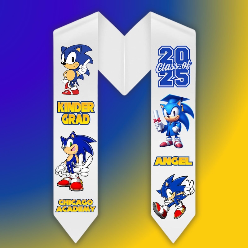 Sonic Graduation Cap - Etsy