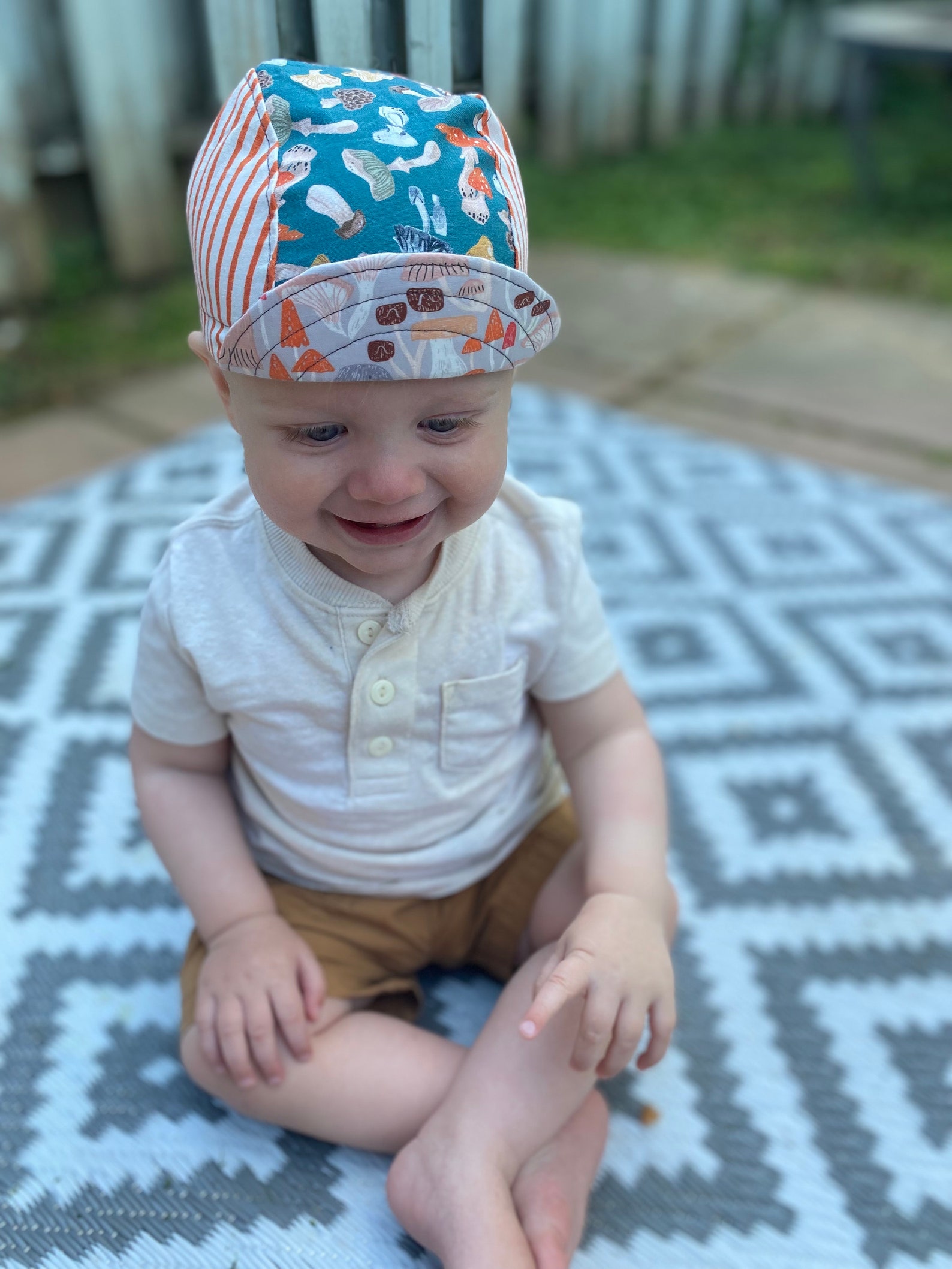 Cycling Cap, Bike Hat, Bike Cap, Kids Cap, 90s Cycle Cap, Flipped Brim ...