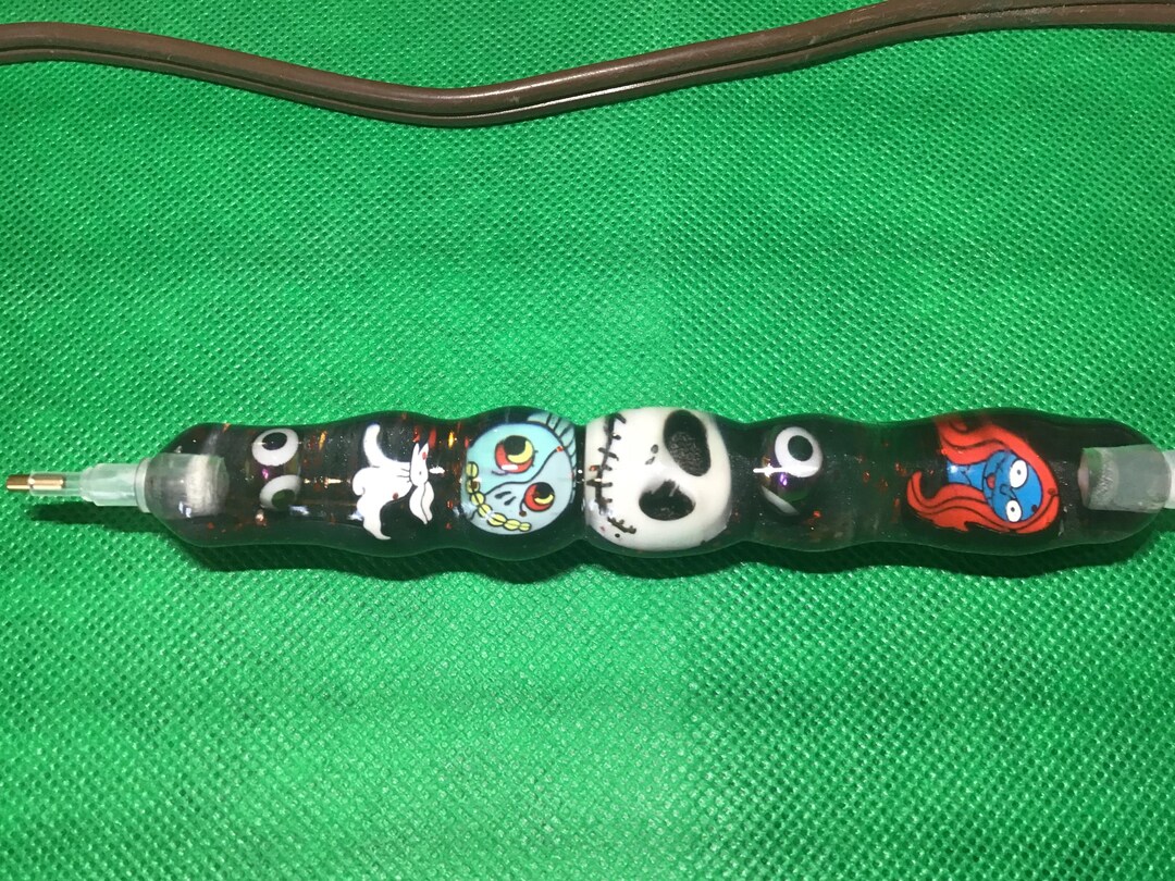 Hand Poured and Turned Resin Diamond Art Pen the Nightmare Haunter - Etsy