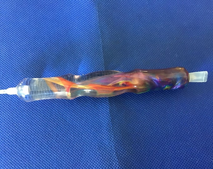 Hand Poured and Turned Resin Diamond Art Pen- "blown Glass” - Etsy