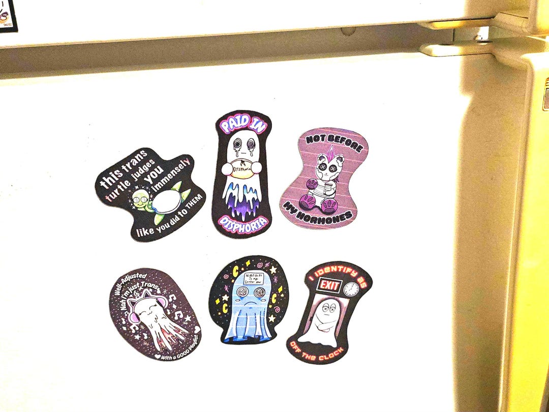 Trans Ghost Sticker and Magnet Bundle - Etsy