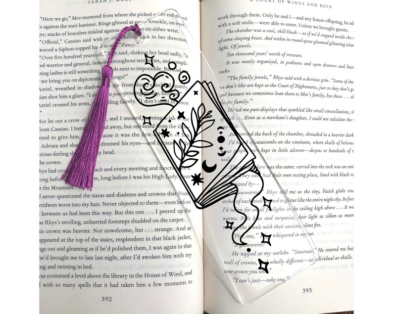 Fantasy Book _ Acrylic Bookmark _ PRE-ORDER - Etsy