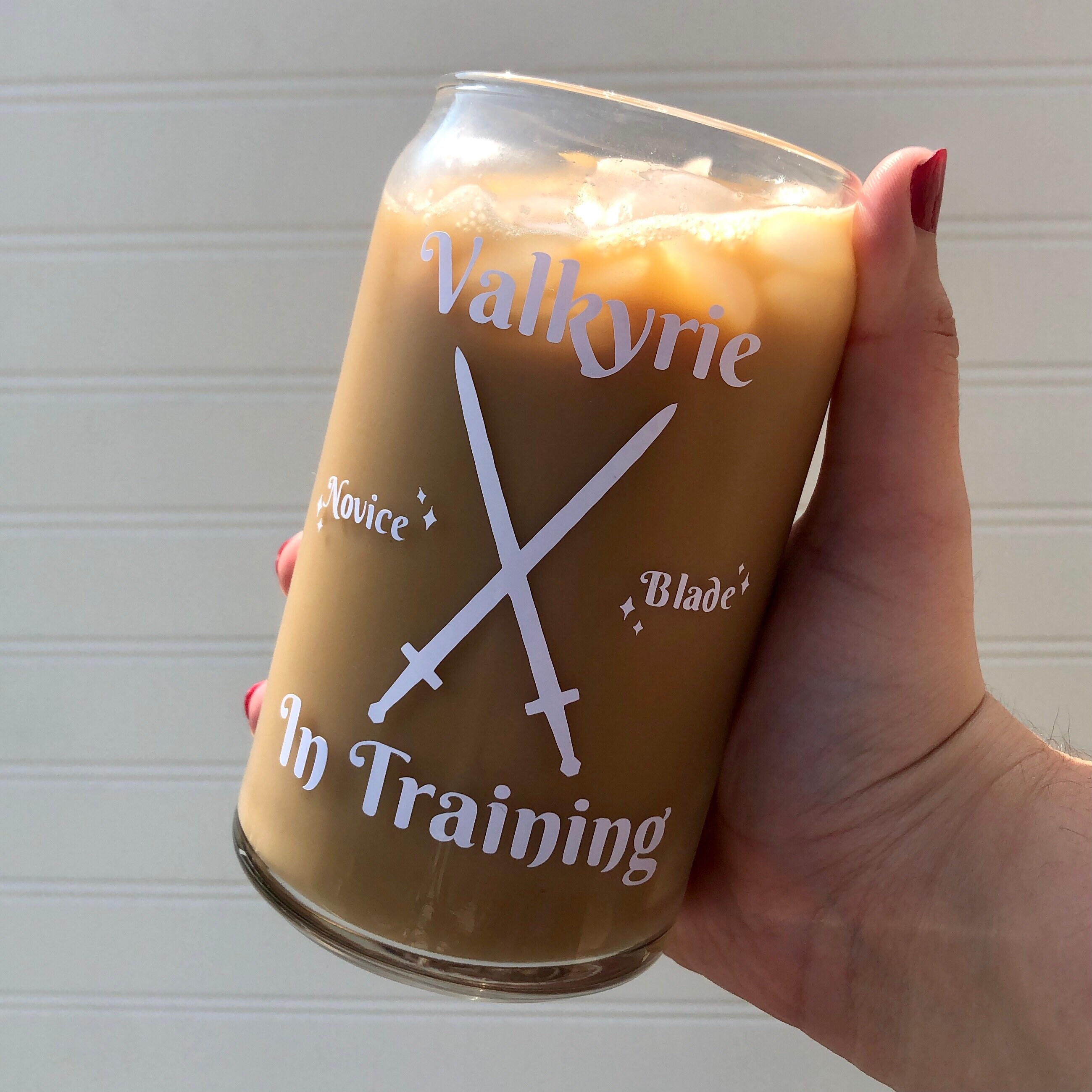 Valkyrie in Training _ ACOTAR _ Ice Coffee/Beer Can Glass _ | Etsy