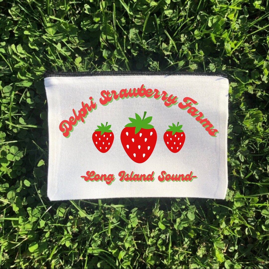 Delphi Strawberry Farms _ Zipper Pouch - Etsy