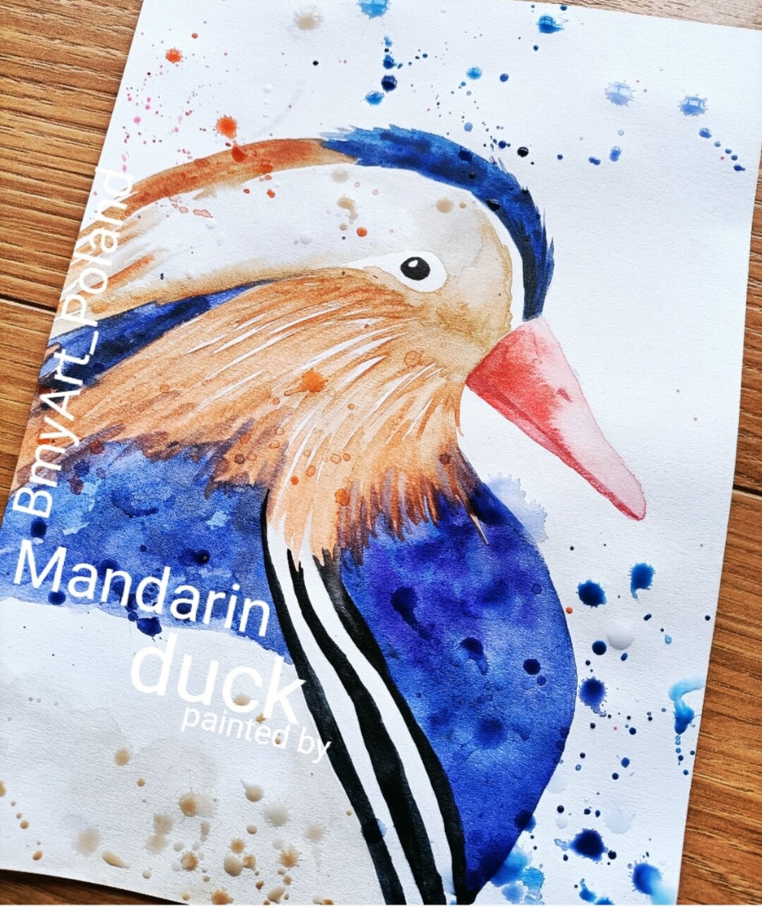 Watercolour Mandarin Duck - Etsy