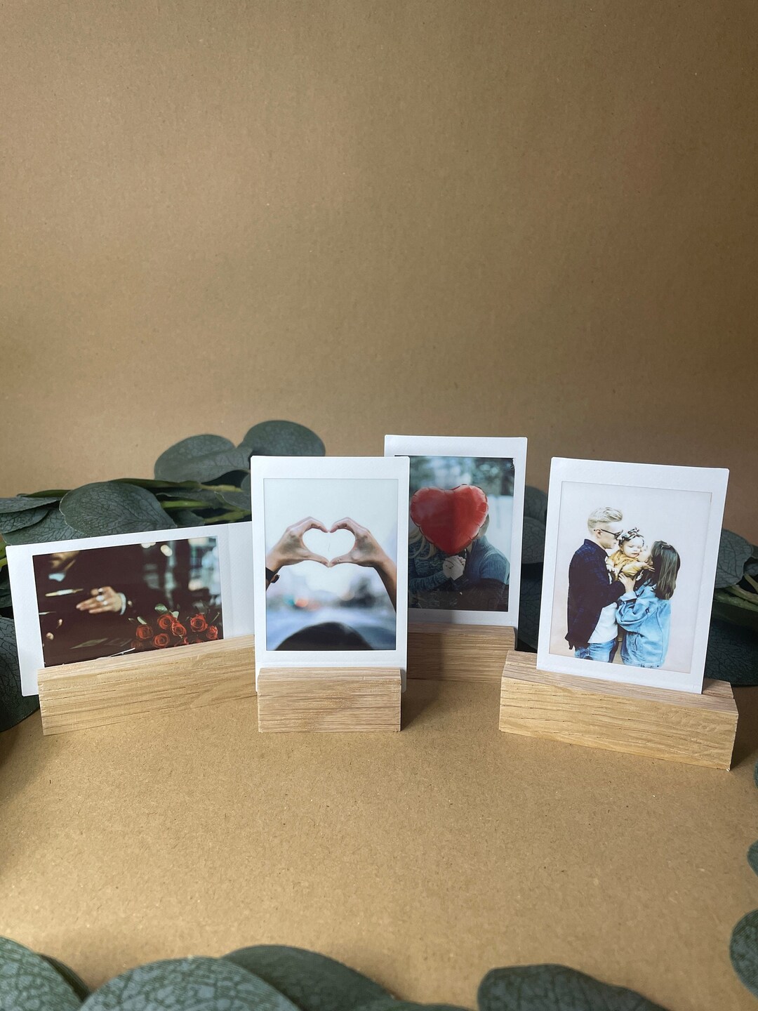 Wooden Photo Holder Stand // Personalised Instax Mini Display ...