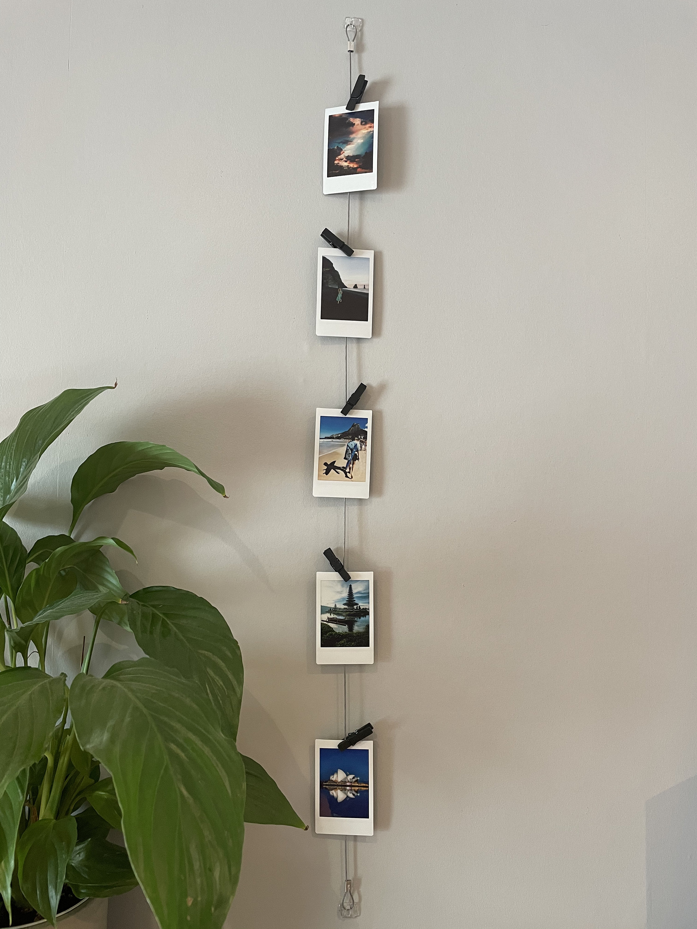 Cable Photo Display // Cable Photo Holder // Instax Mini Prints ...