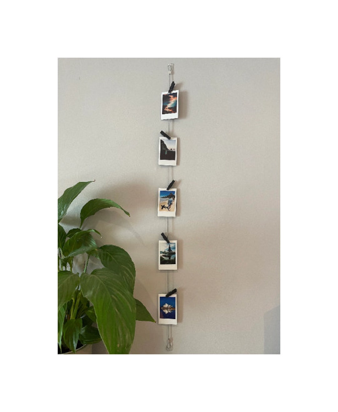 Cable Photo Display // Cable Photo Holder // Instax Mini Prints ...