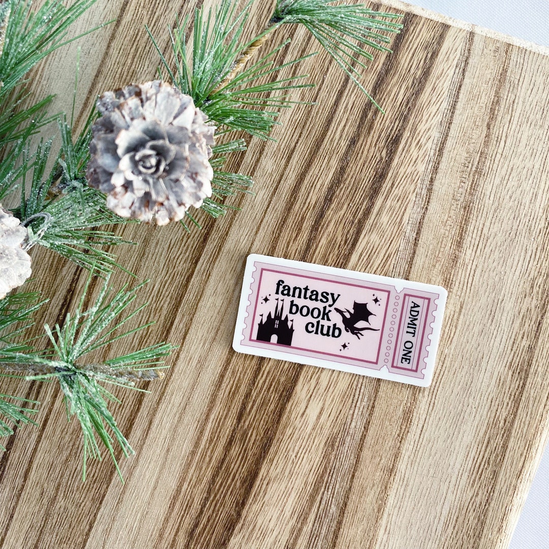Fantasy Book Club Sticker, Fantasy Reader, Bookish Kindle Sticker ...