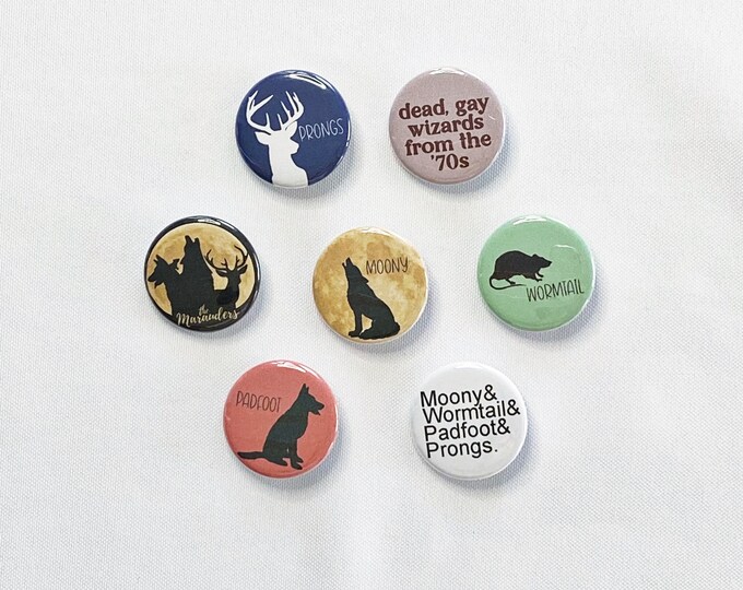Marauder Pinback Button Set - Etsy