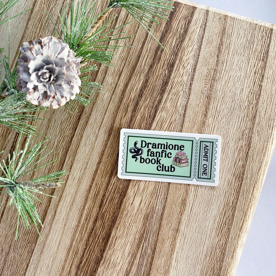 Dramione Fanfic Book Club Sticker, Magical Fanfiction Book Club Sticker ...