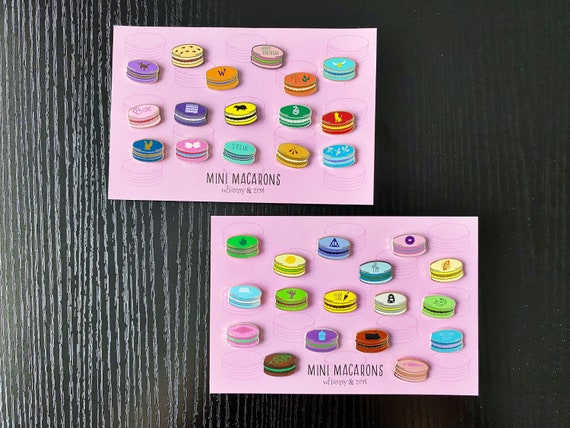 Mini Macaron Enamel Pins - Etsy