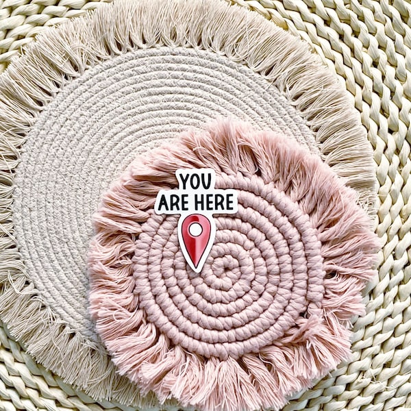 "you Are Here" Map Stickers - Etsy