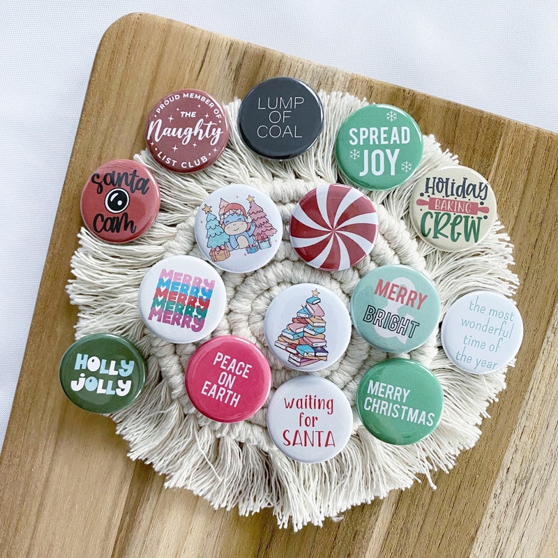 Christmas Buttons - Etsy