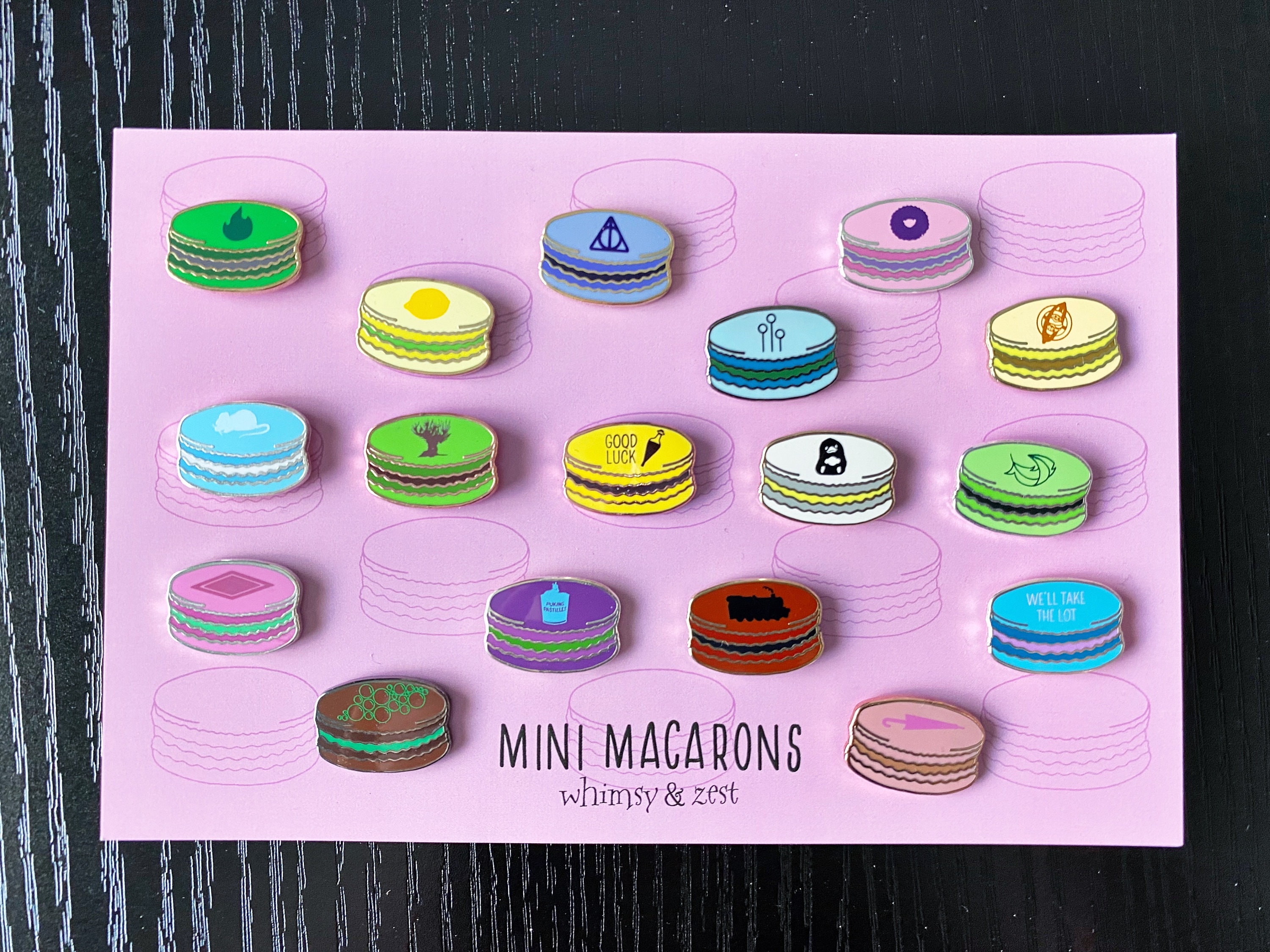 Mini Macaron Enamel Pins - Etsy Denmark