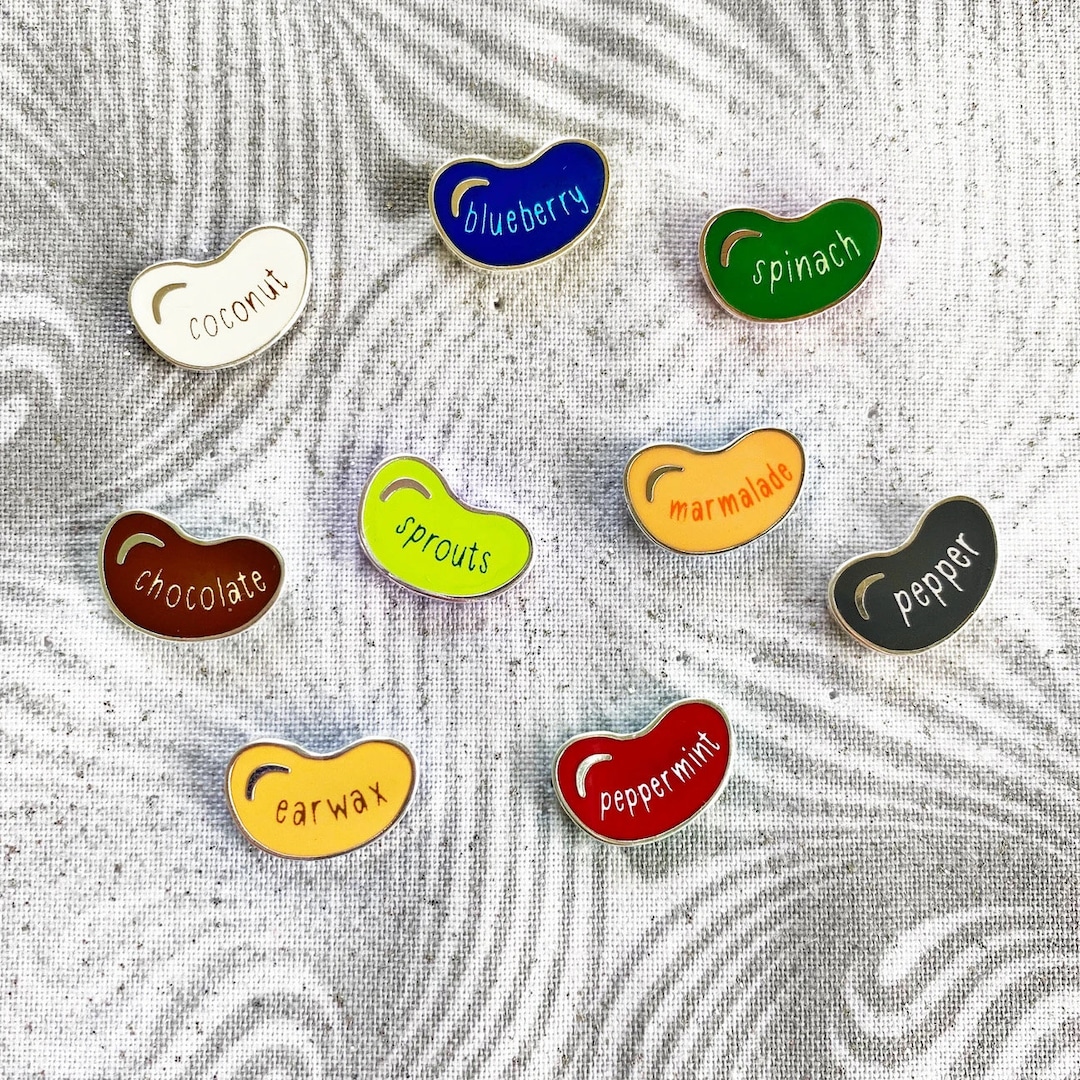Jelly Bean Enamel Pins, Flavored Beans Board Fillers - Etsy